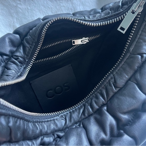 COS | Bags | Nwt Cos Quilted Mini Bag In Black Leather Silver Hardware ...